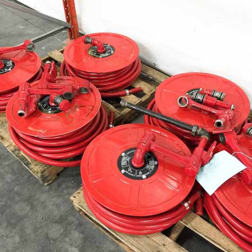 Used Continuous flow wall mounted hose reel – Coast Machinery Group