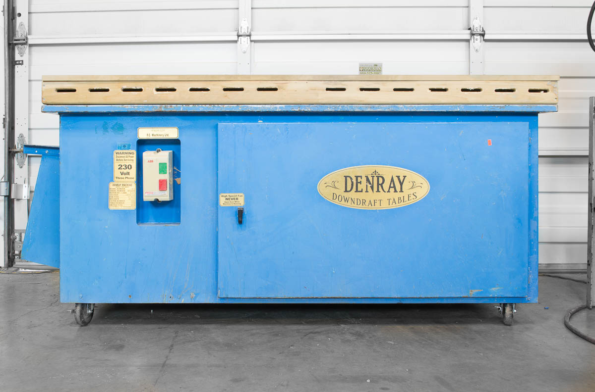 Used Denray 3672 Downdraft Table – Coast Machinery Group