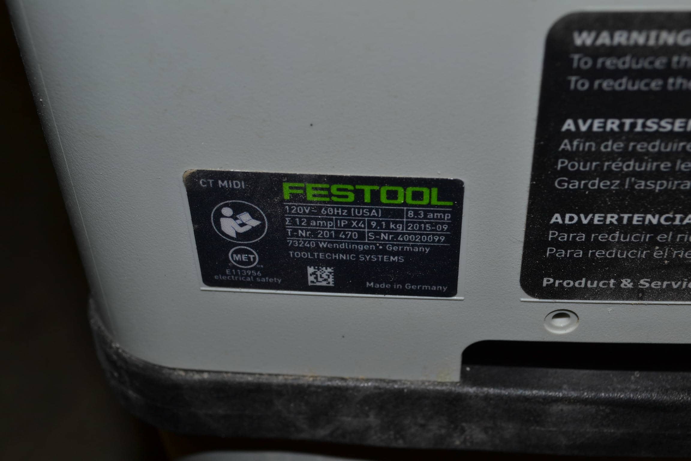 Used Festool CT MIDI HEPA Dust Extractor – Coast Machinery Group