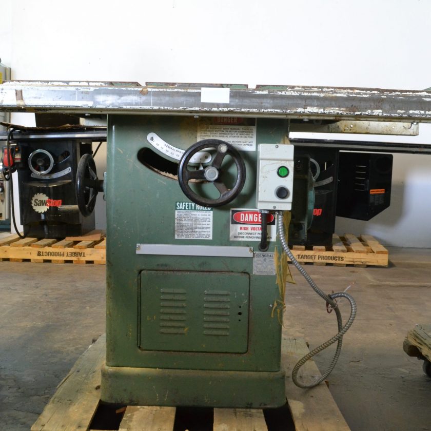 Used General 10" Tilting Table Saw – Coast Machinery Group