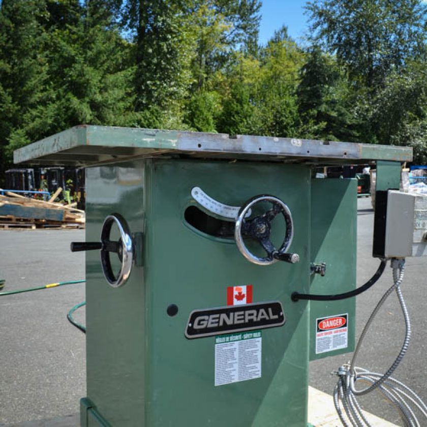 Used General 350 10″ 3HP Tilting Arbor Table Saw – Coast Machinery Group