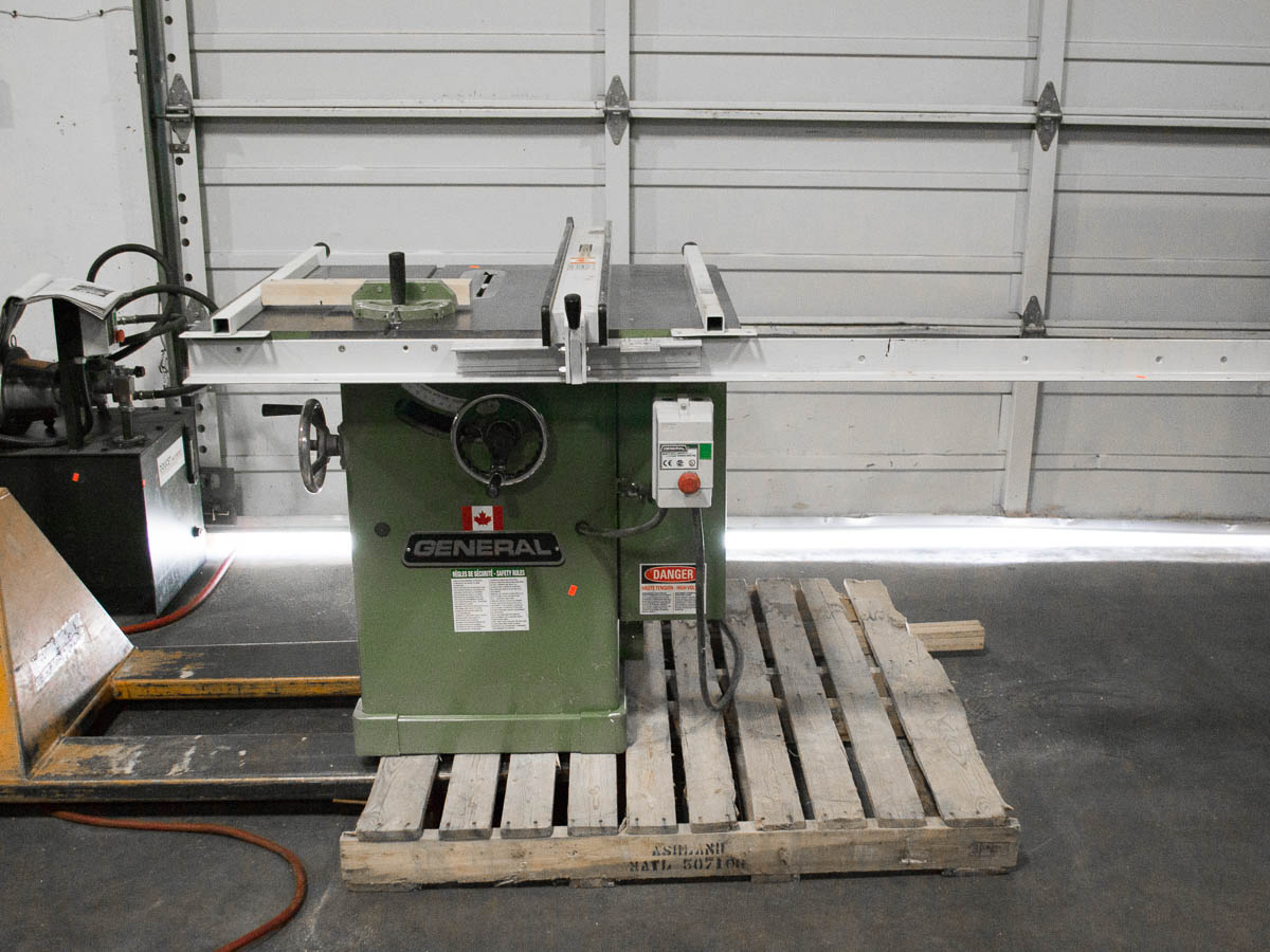 Used General 350R 10" Table Saw – Coast Machinery Group