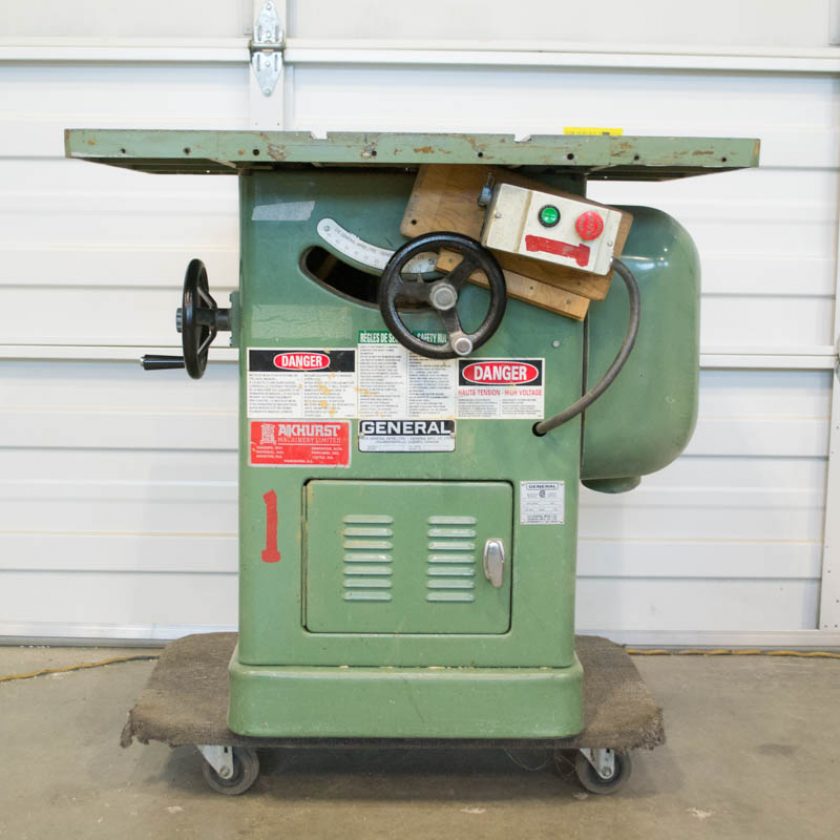 Used General 350 Table Saw – Coast Machinery Group
