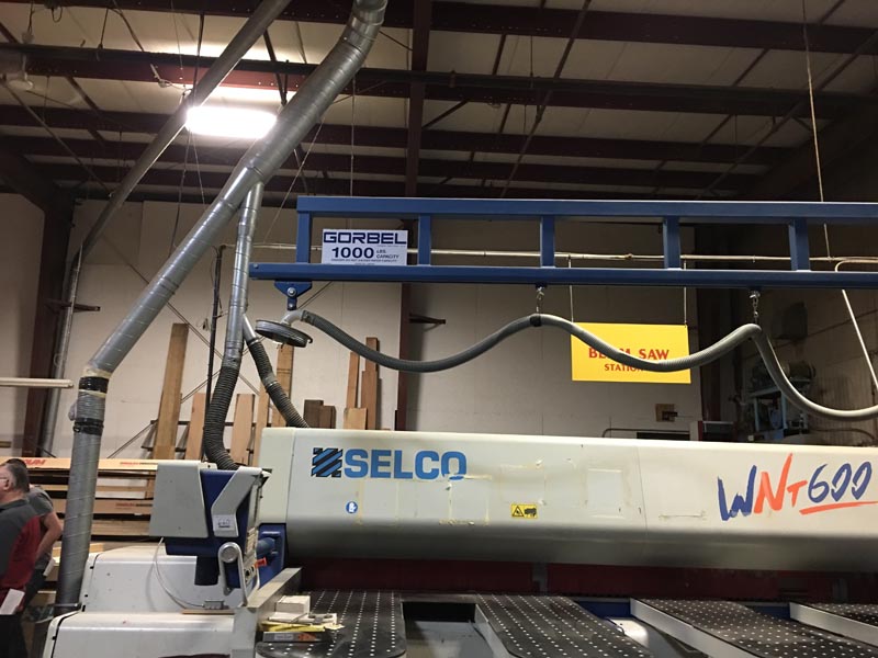Used Gorbel vacuum lift with Schmalz lifting paddle – Coast Machinery Group