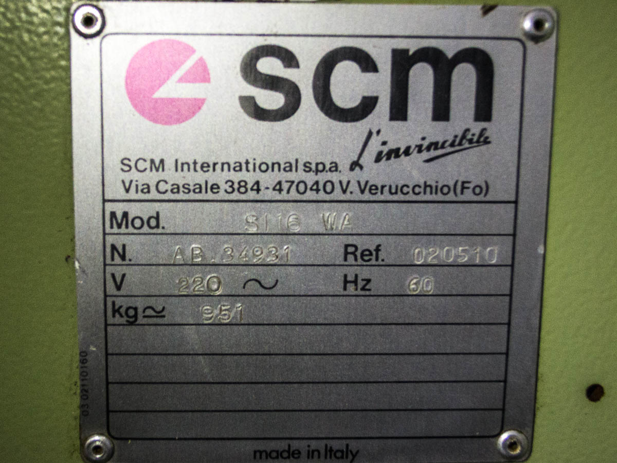 Used SCM SI 16W Sliding Saw – Coast Machinery Group