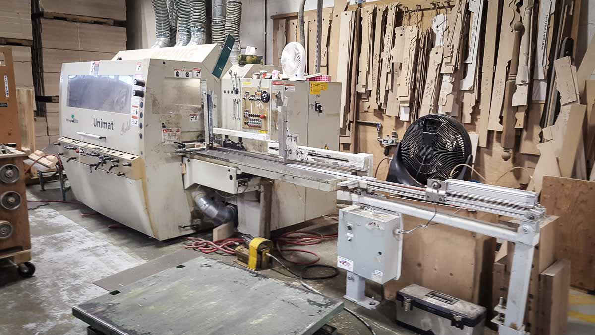 Used Weinig Unimat Gold 2002 Moulder – Coast Machinery Group