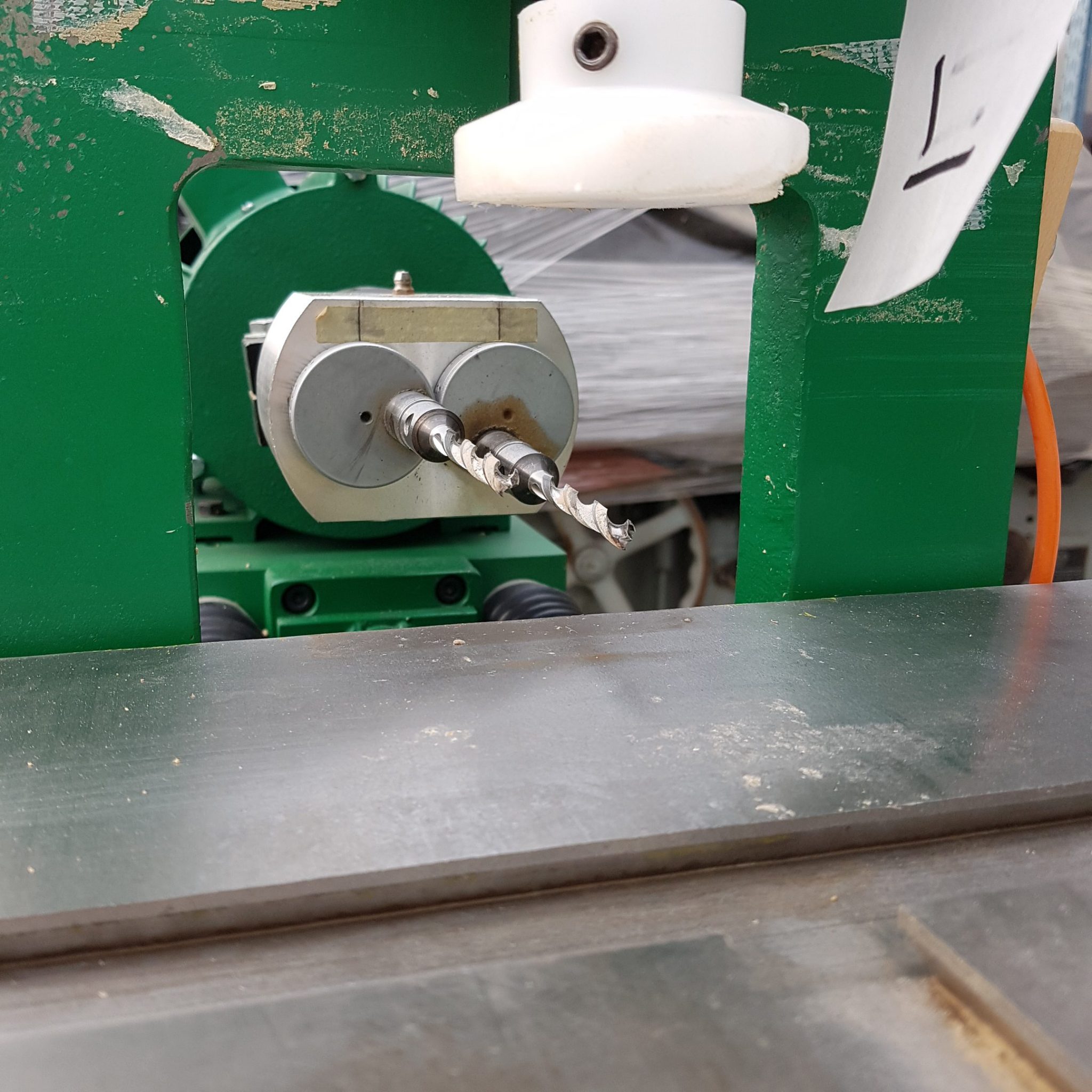 Used Woodteck Double Spindle Horizontal Drill – Coast Machinery Group