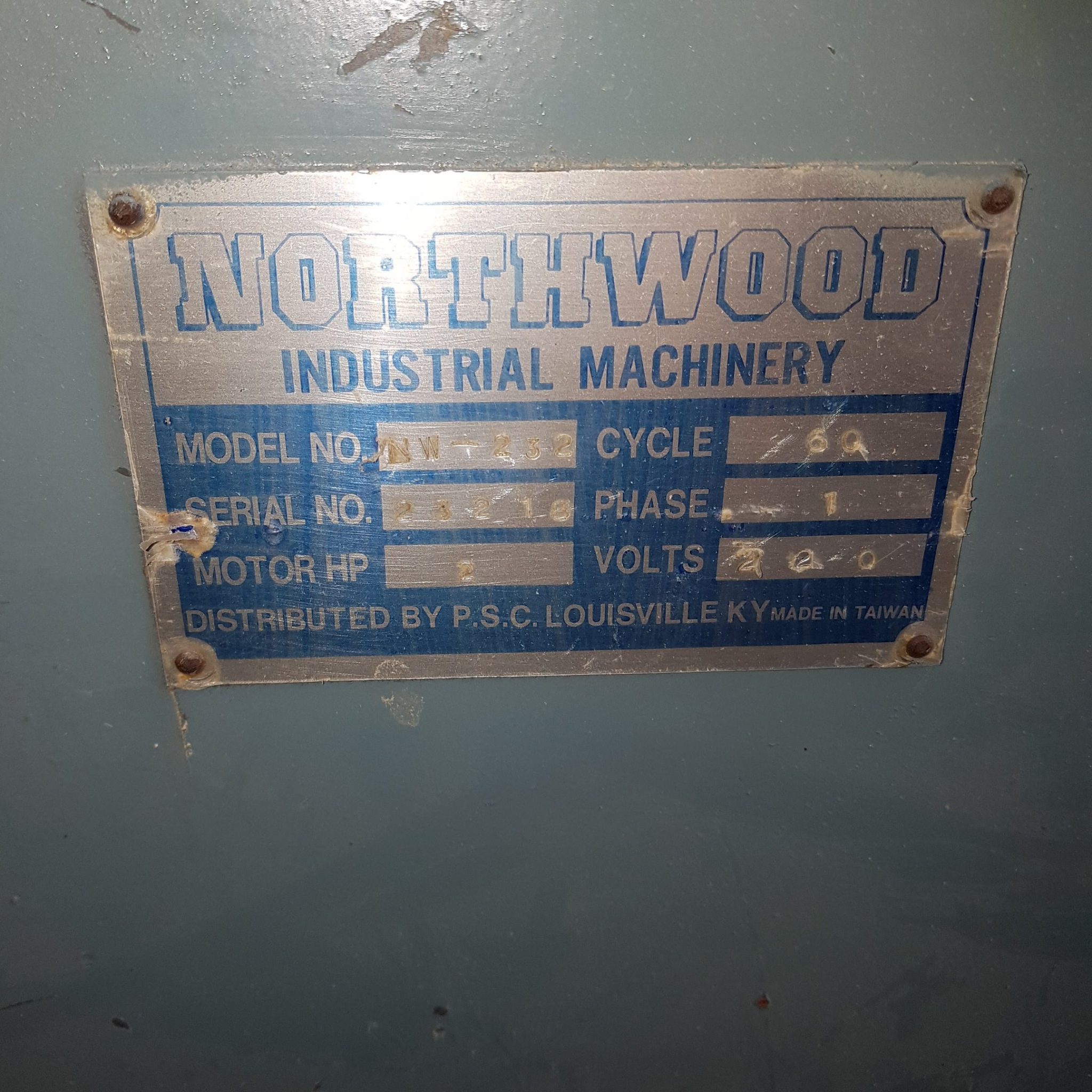 Used Northwood NW-232 Branding Iron Machinery – Coast Machinery Group