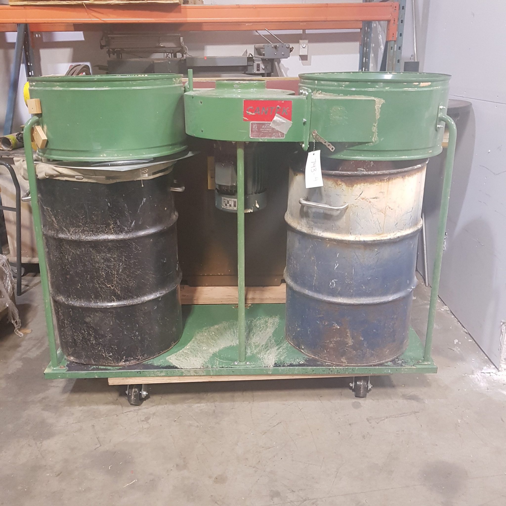Used Cantek double bag dust collector – Coast Machinery Group