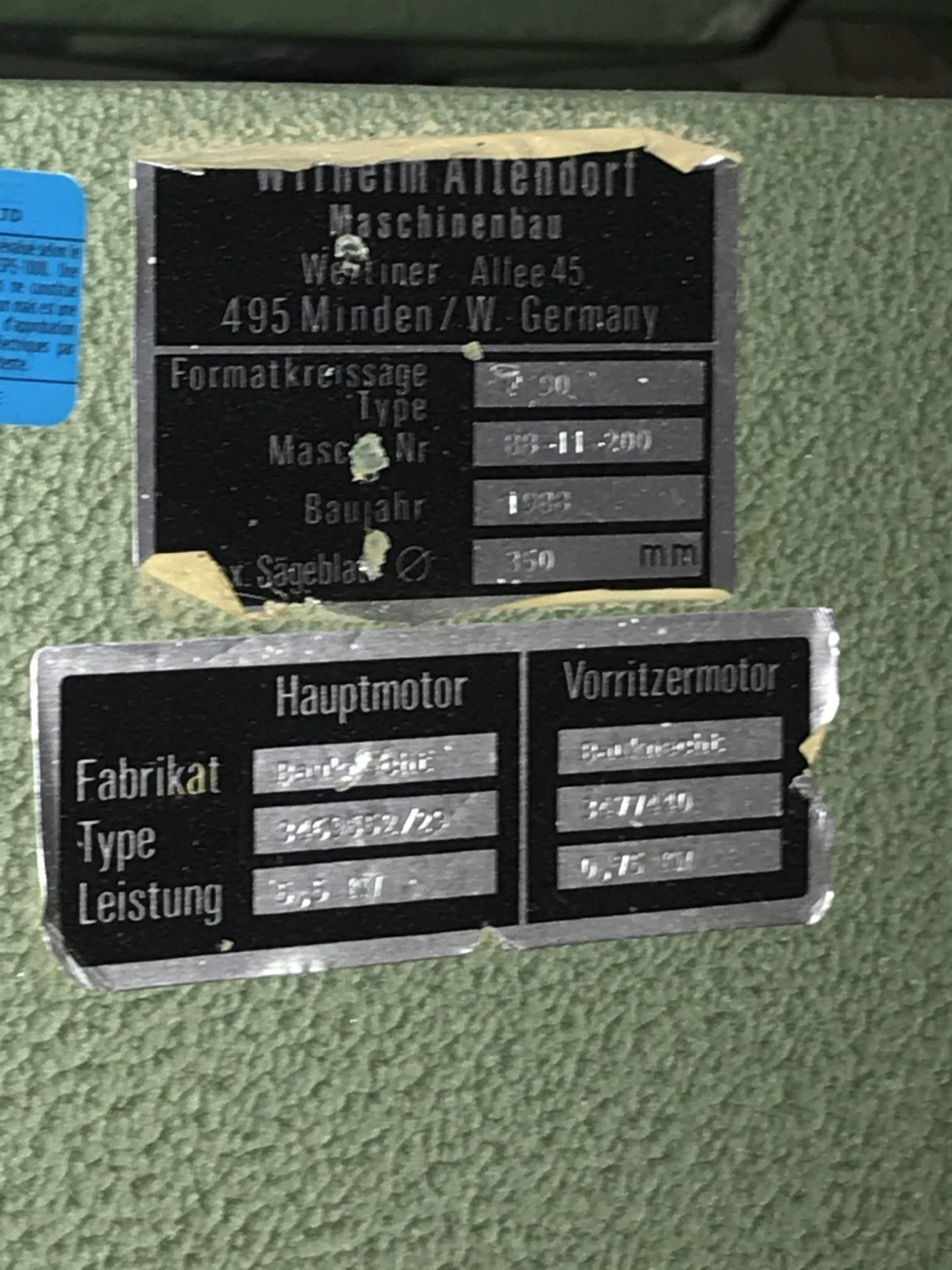 Used Altendorf F90 Sliding Saw – Coast Machinery Group