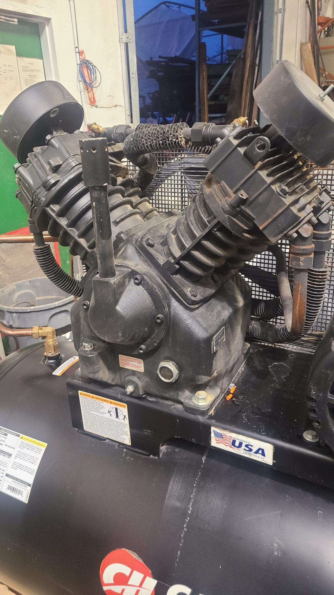 Used Campbell Hausfeld 10 HP Compressor – Coast Machinery Group