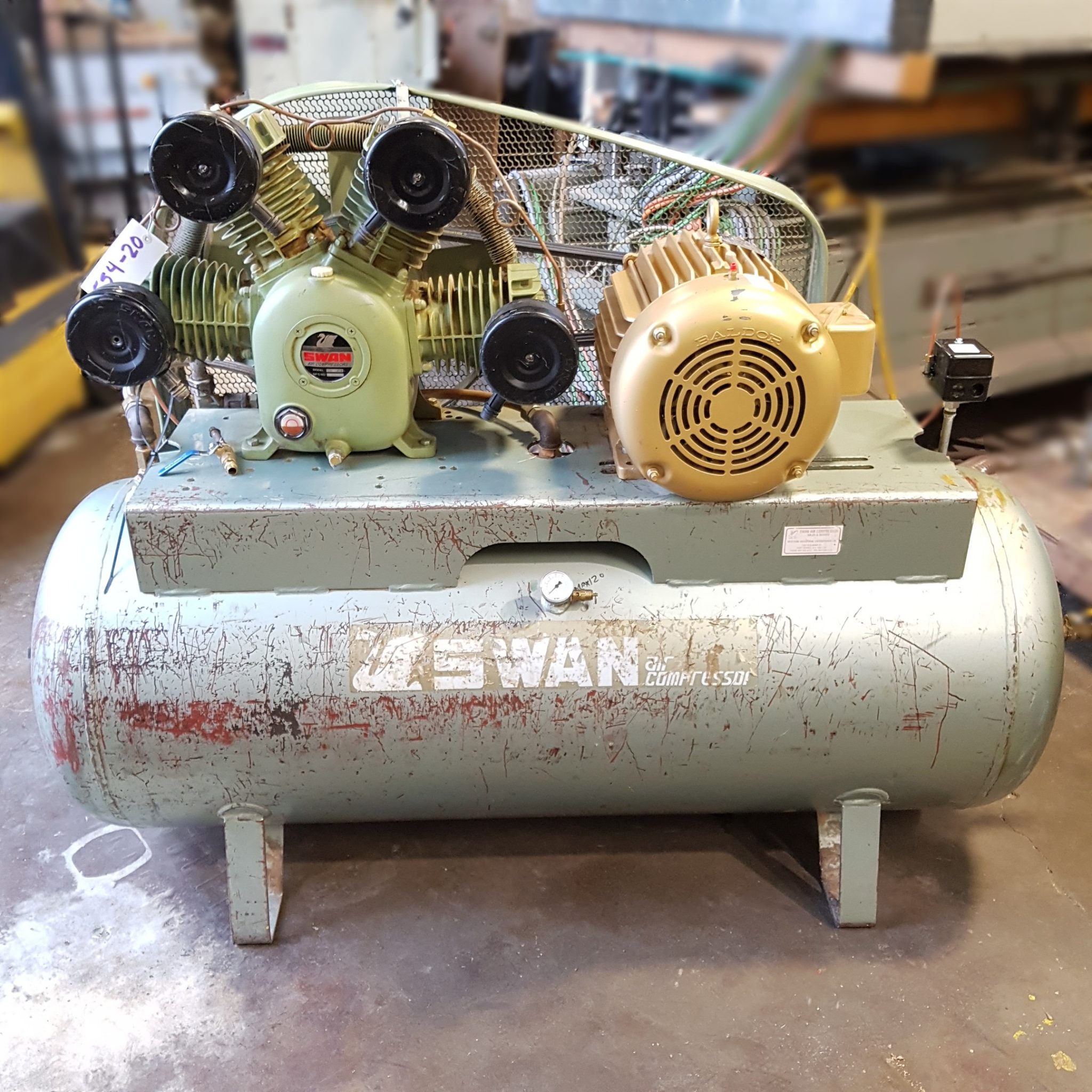 Used Swan 15 HP Piston Compressor – Coast Machinery Group