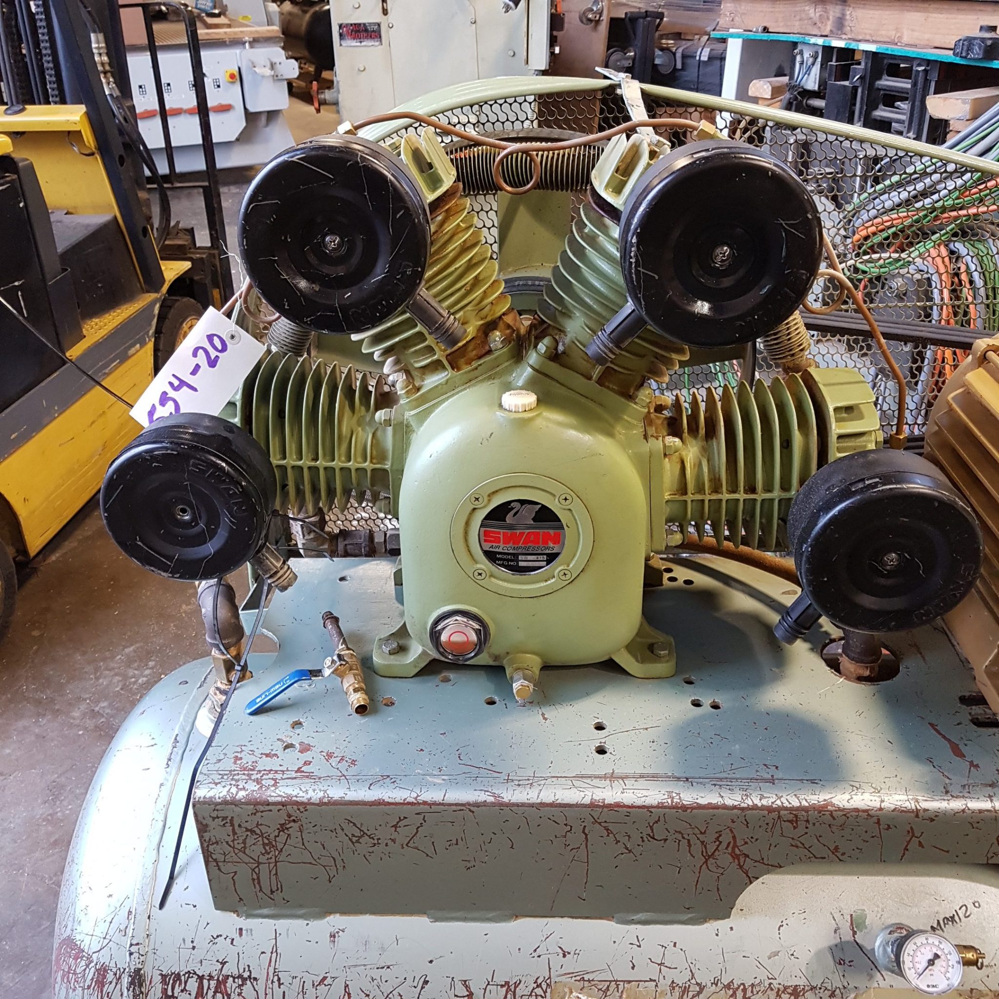 Used Swan 15 HP Piston Compressor – Coast Machinery Group