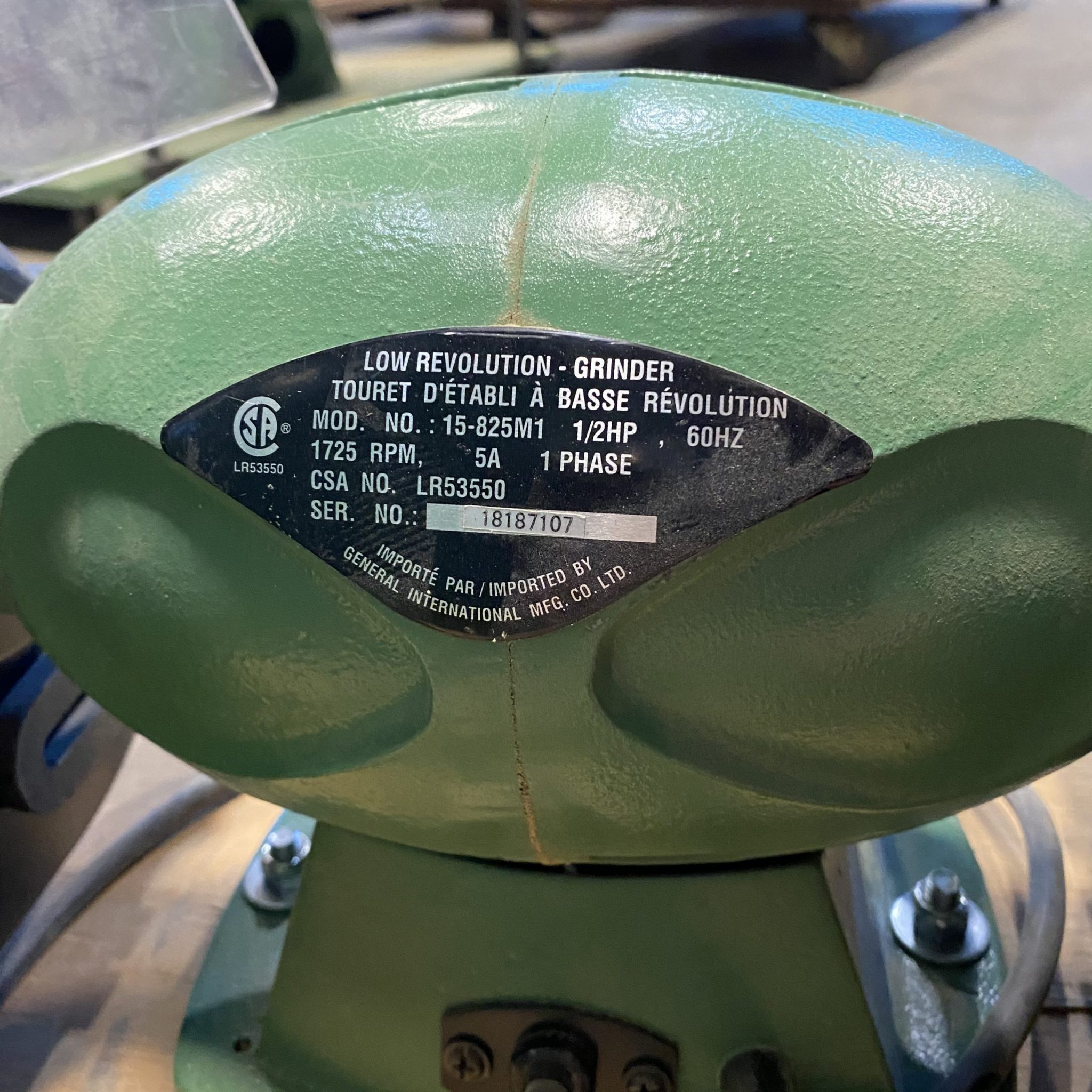 Used General International Low Revolution-Grinder – Coast Machinery Group