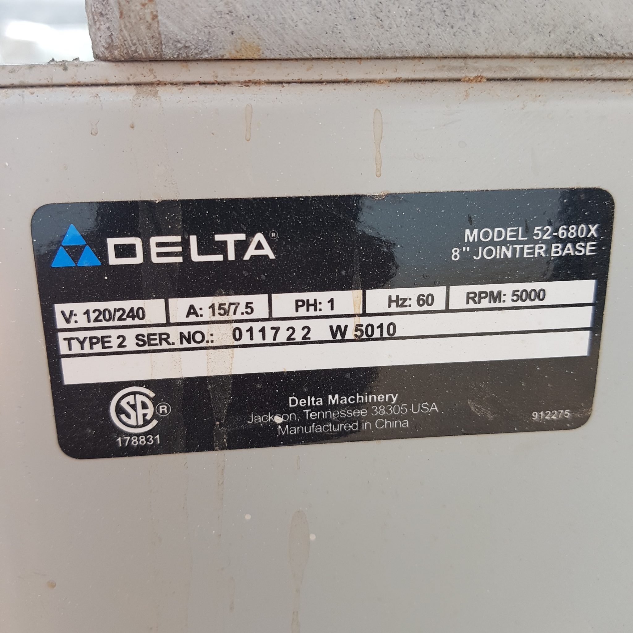 Used Delta DJ-20 Jointer – Coast Machinery Group