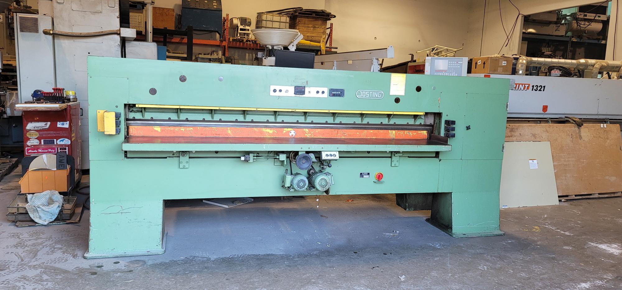 Used Josting Veneer Guillotine – Coast Machinery Group