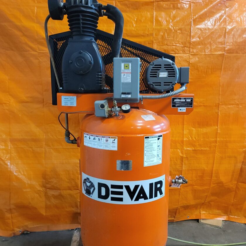 Used Devair Vertical Air Compressor – Coast Machinery Group