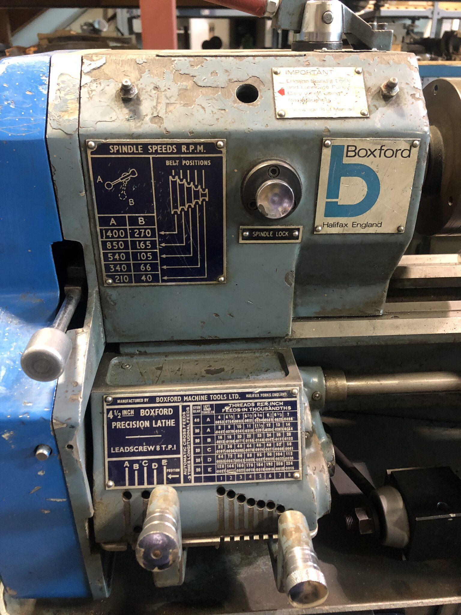 Used Boxford Lathe – Coast Machinery Group