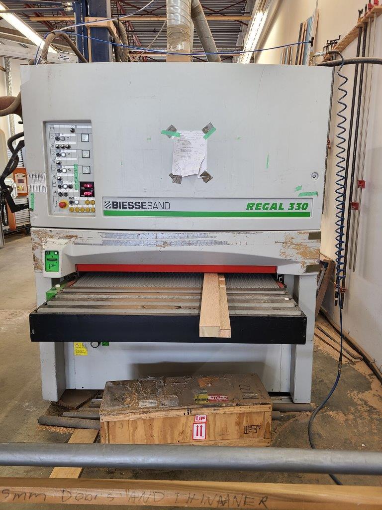 Used Biesse Regal 330-1350 Thickness Sander – Coast Machinery Group