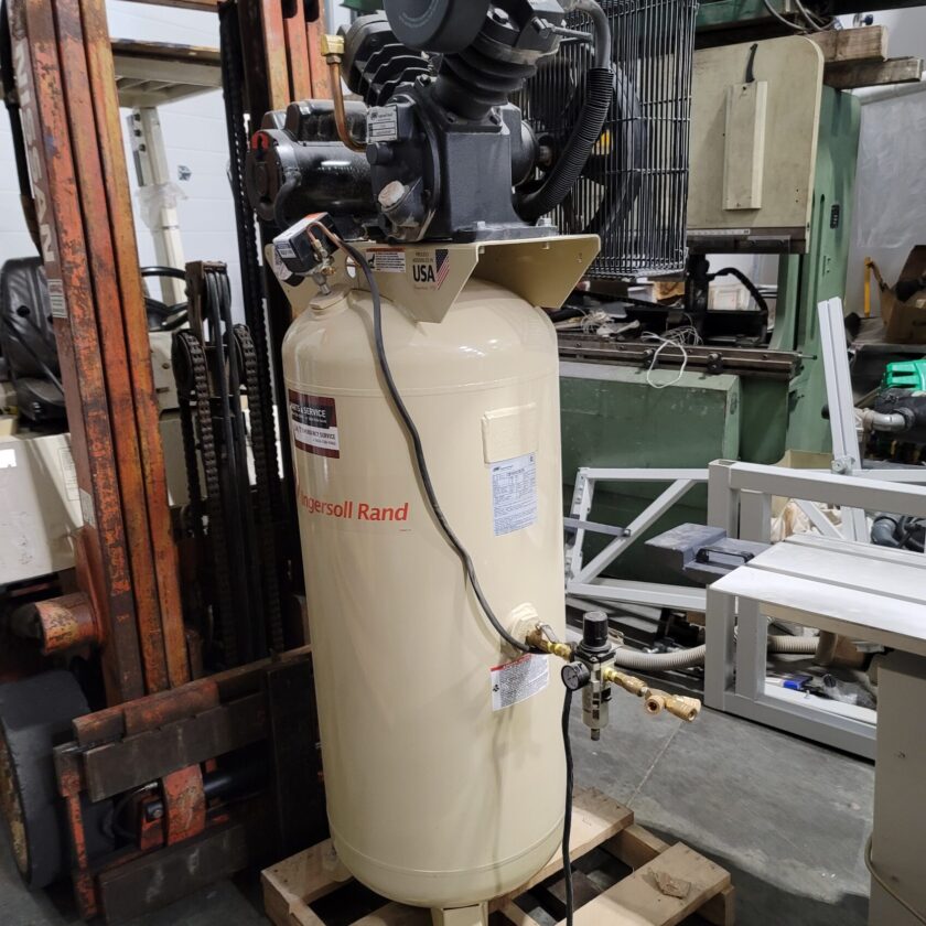 Used Ingersol Rand 5 HP Vertical Piston Compressor – Coast Machinery Group