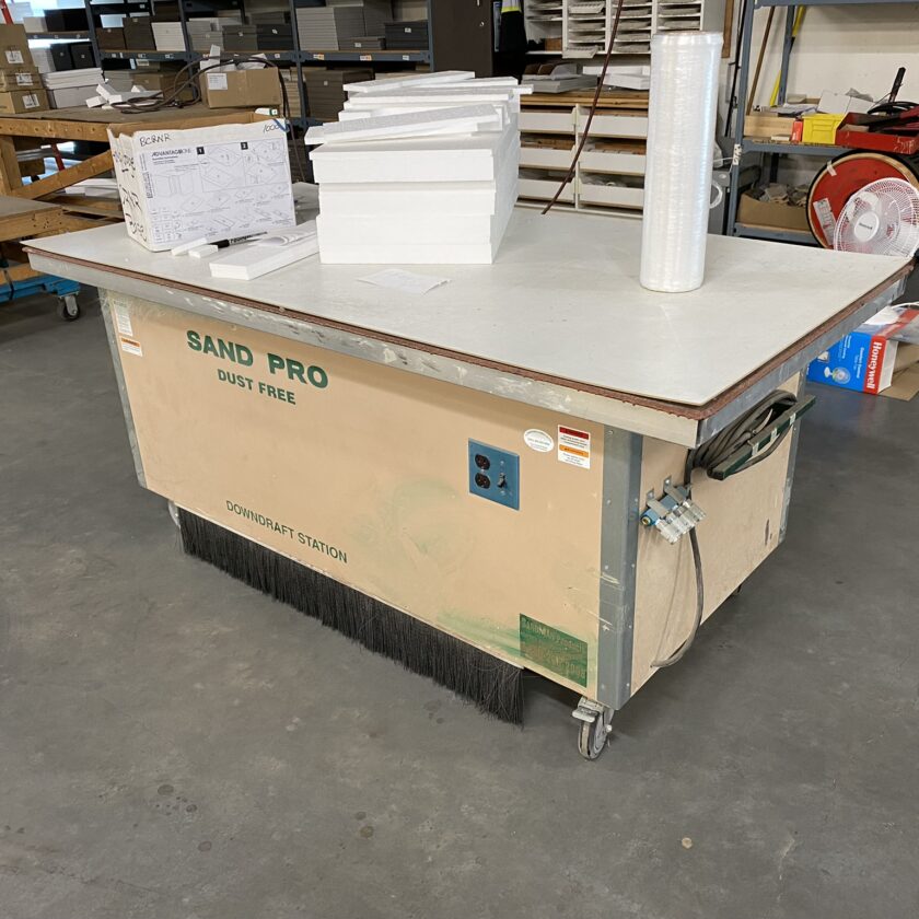 Used Sand Pro M7236 Down Draft Table – Coast Machinery Group
