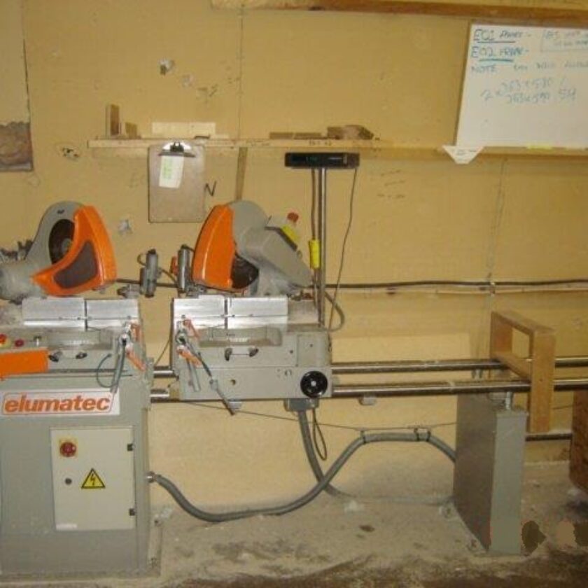 Used Elumatec DG 79 Double Mitre Saw – Coast Machinery Group