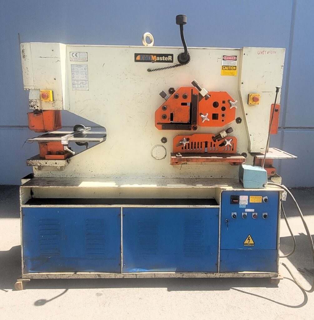 Used FabMaster IW-88SD Hydraulic Ironworker – Coast Machinery Group
