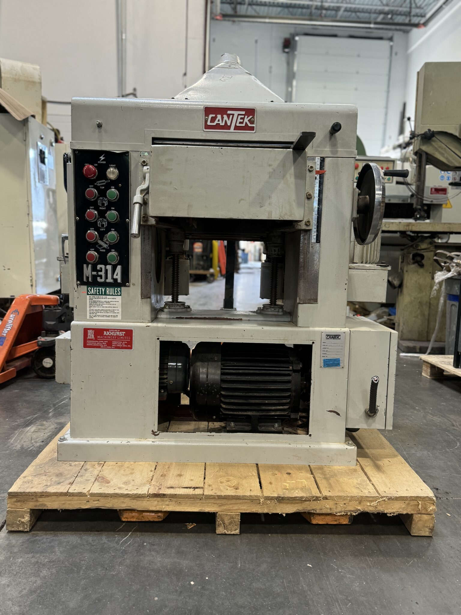 Used Cantek M 314 Three Sided Planer Coast Machinery Group