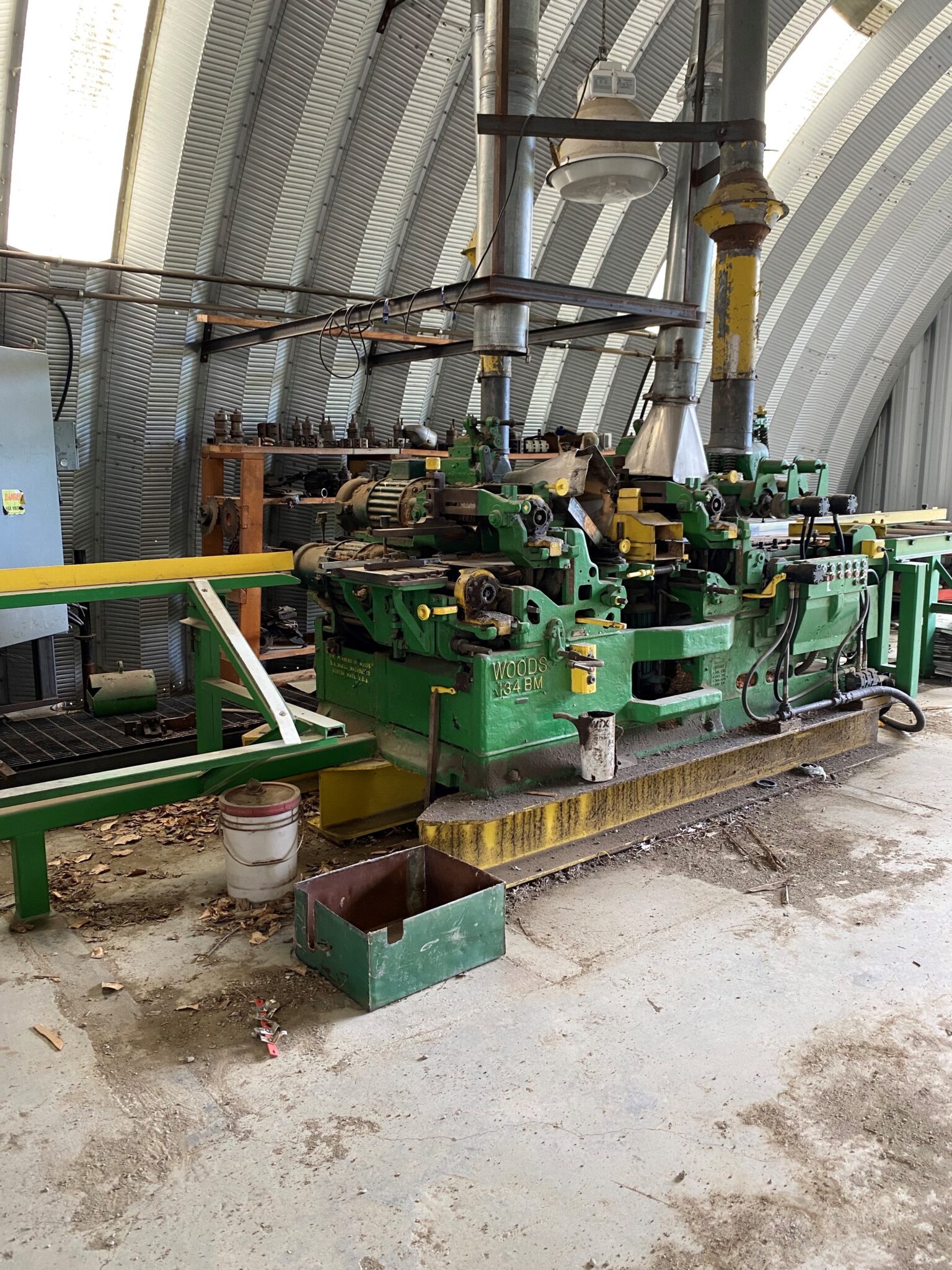 Used Woods 134 BM moulder/ 12" infeed width – Coast Machinery Group
