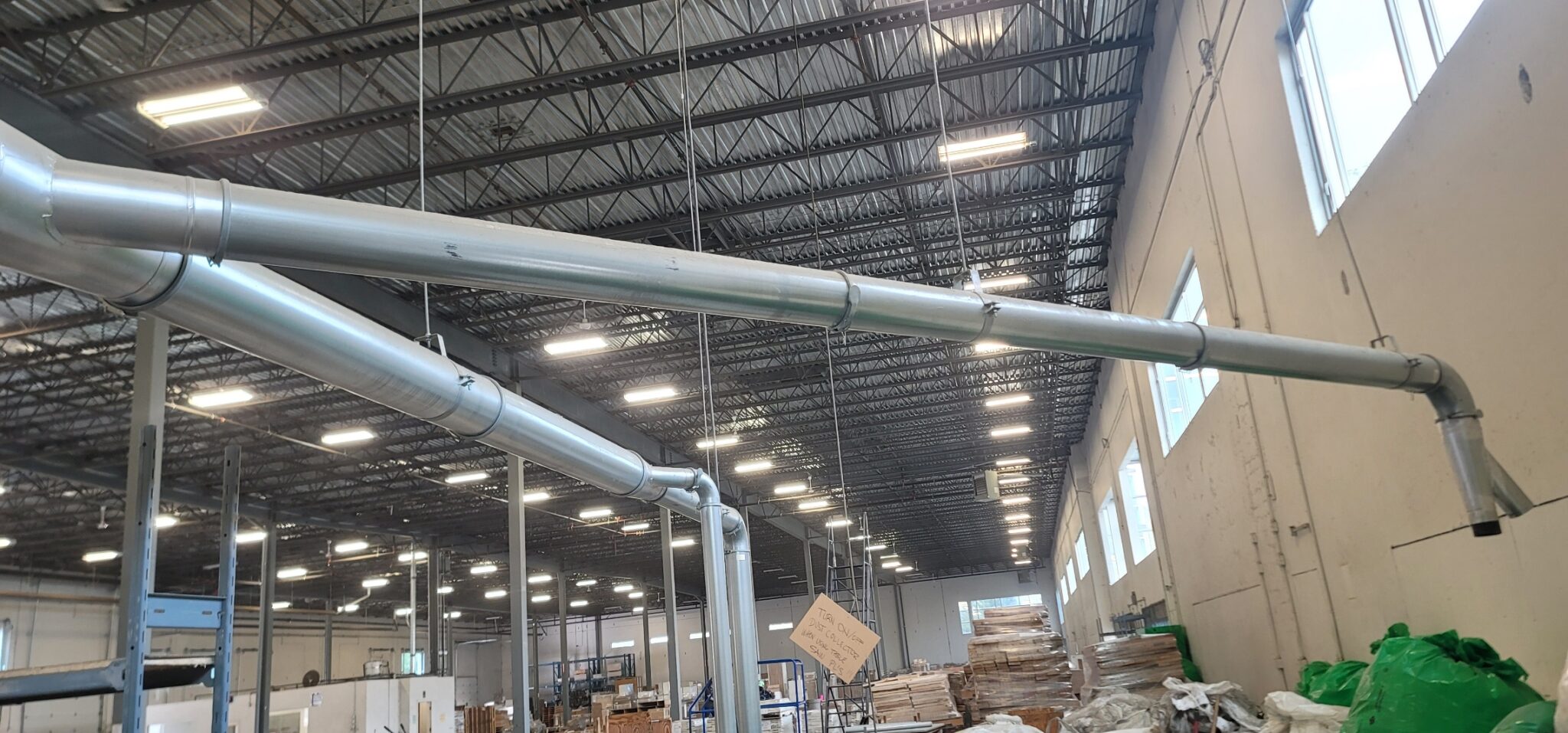 Used Nordfab dust pipe assembly – Coast Machinery Group