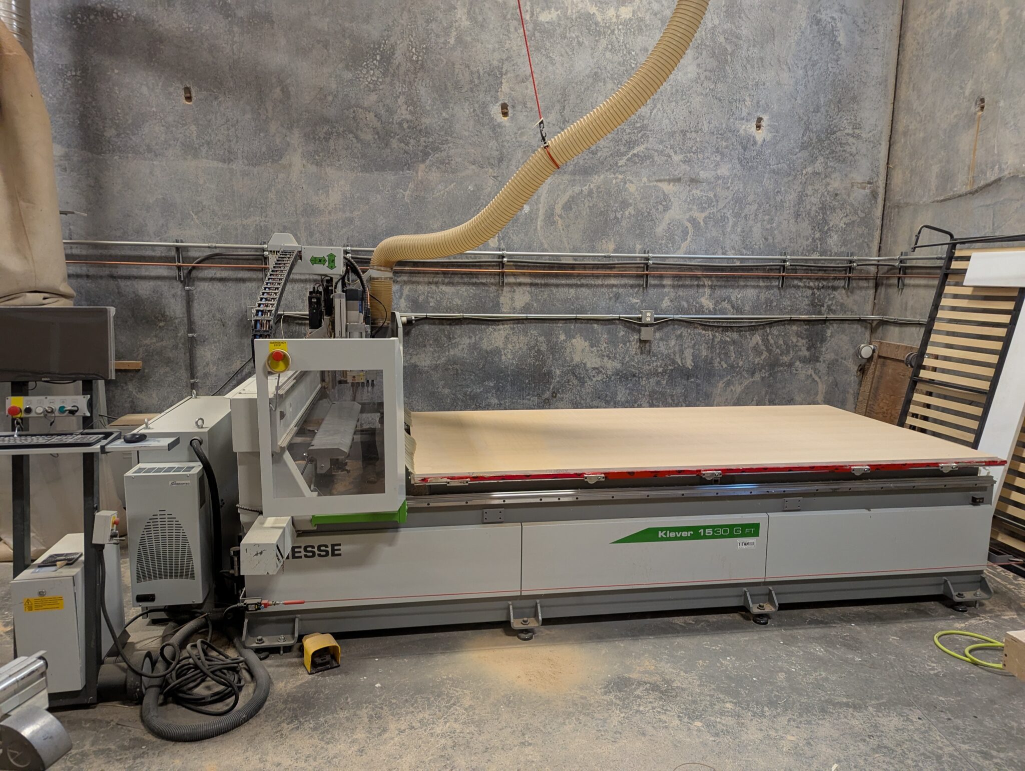 Used Biesse Klever 1530 GFT CNC Router – Coast Machinery Group