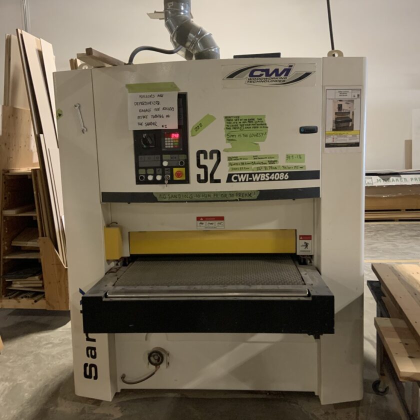 Used CWI WBS4086 Thickness Sander – Coast Machinery Group