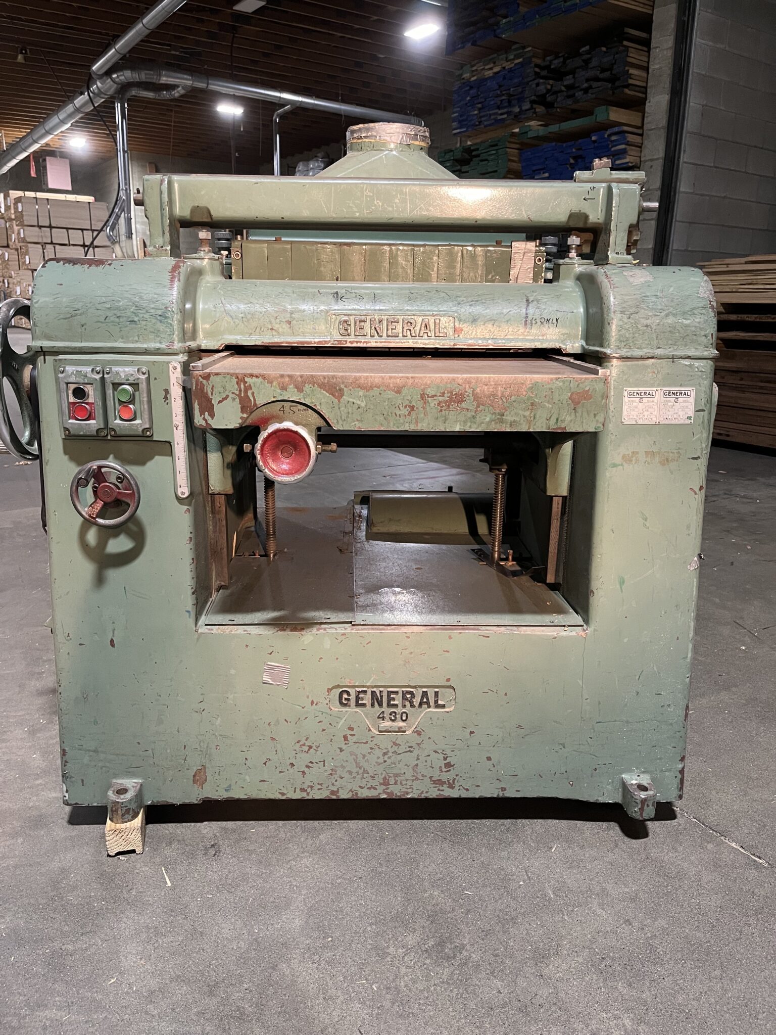 Used General 430 Planer – Coast Machinery Group