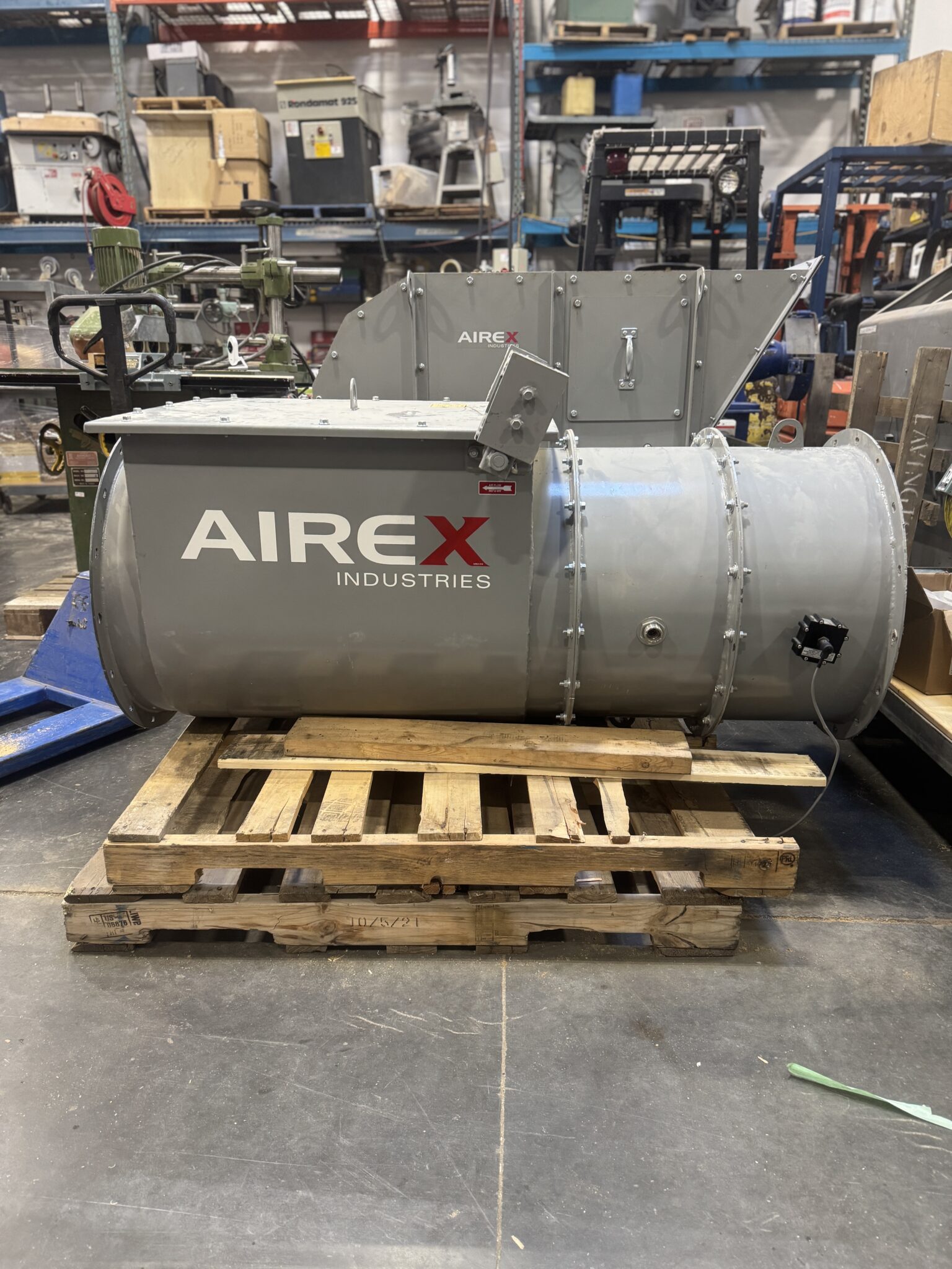 Used Airex Industries BL-24 Blow Back Damper – Coast Machinery Group