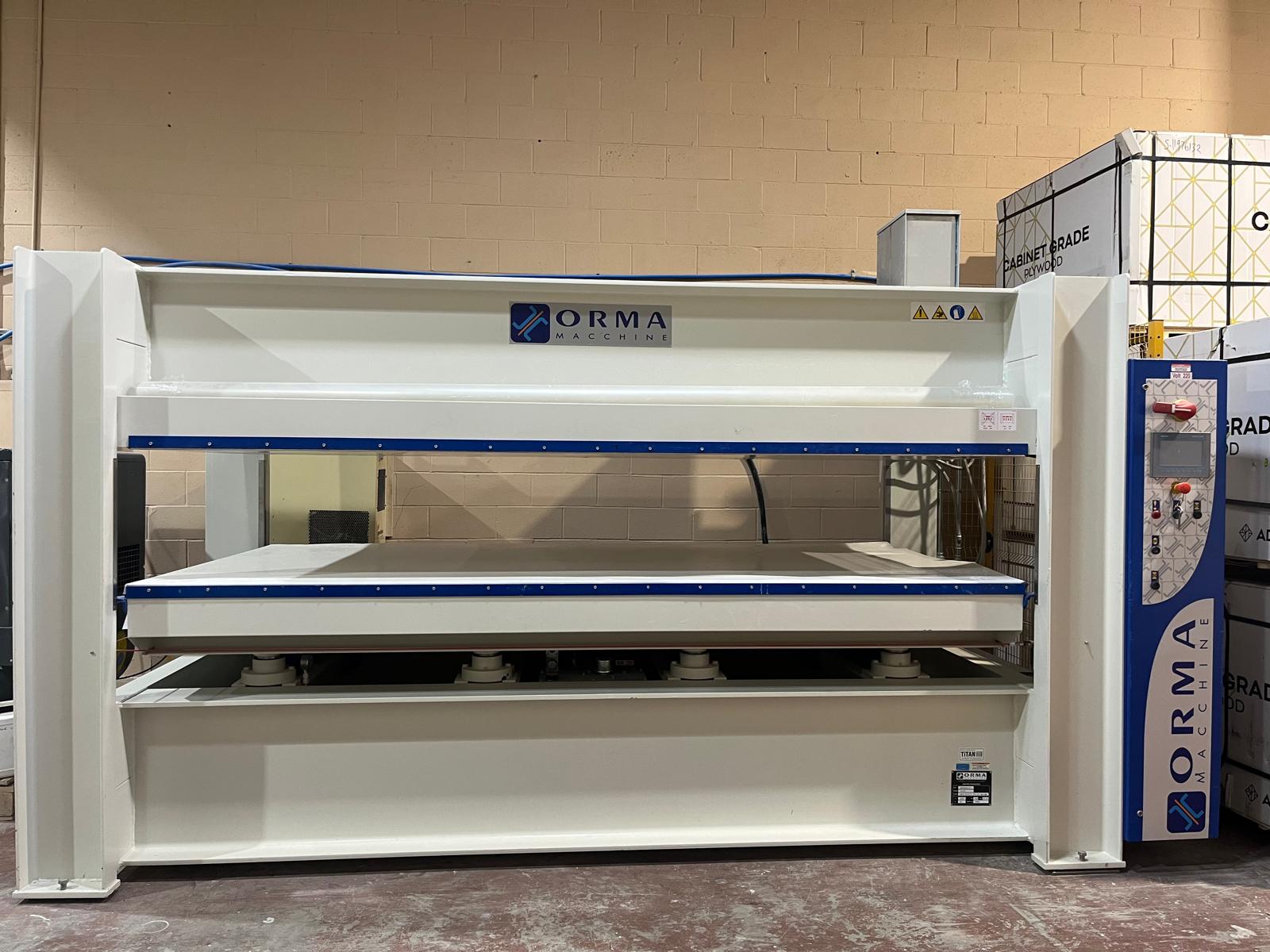 Used Orma NPC/DIGIT 31/16 AS-BO Hot Press – Coast Machinery Group