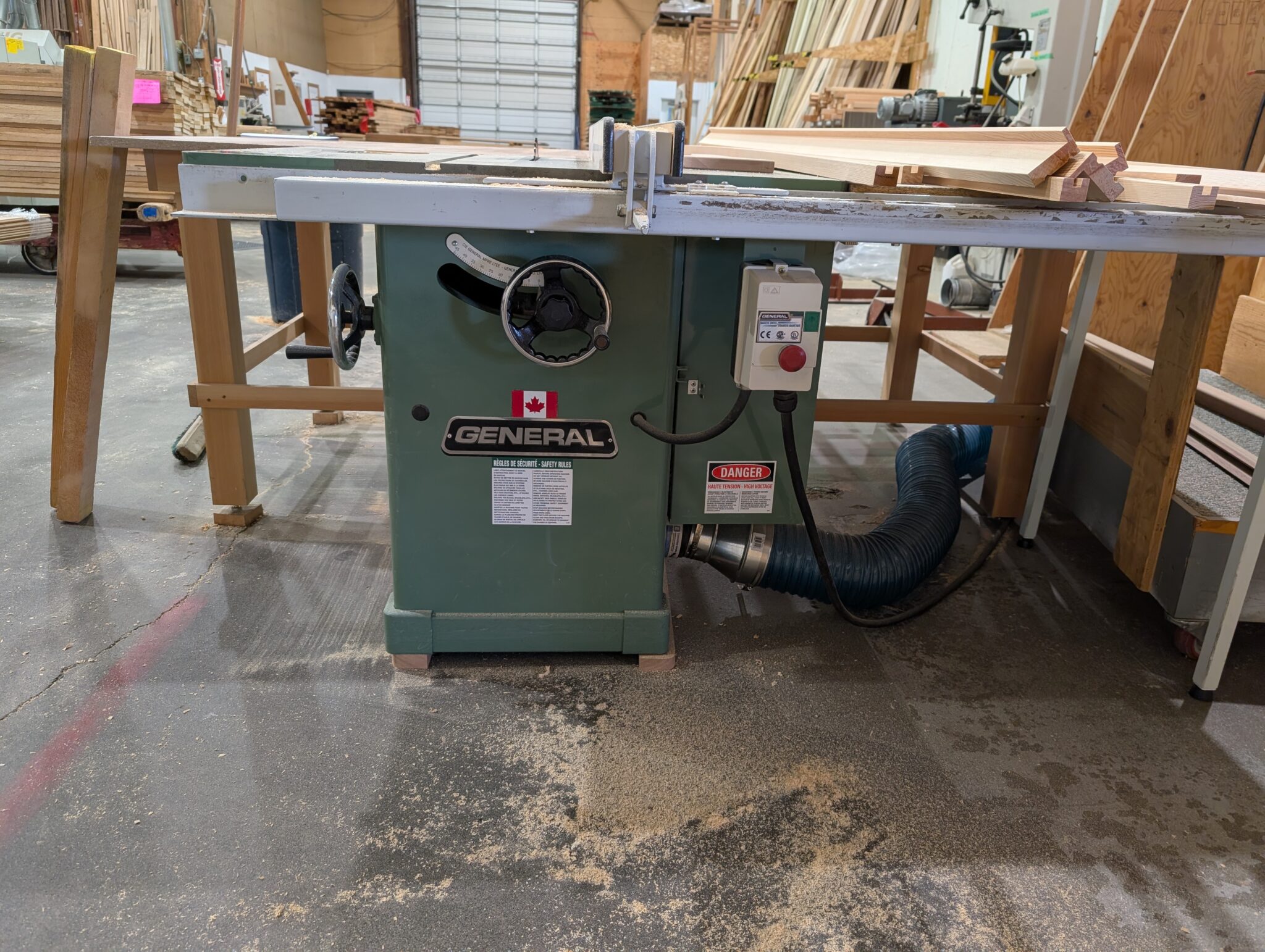 Used General 350 Table Saw - 5 HP – Coast Machinery Group