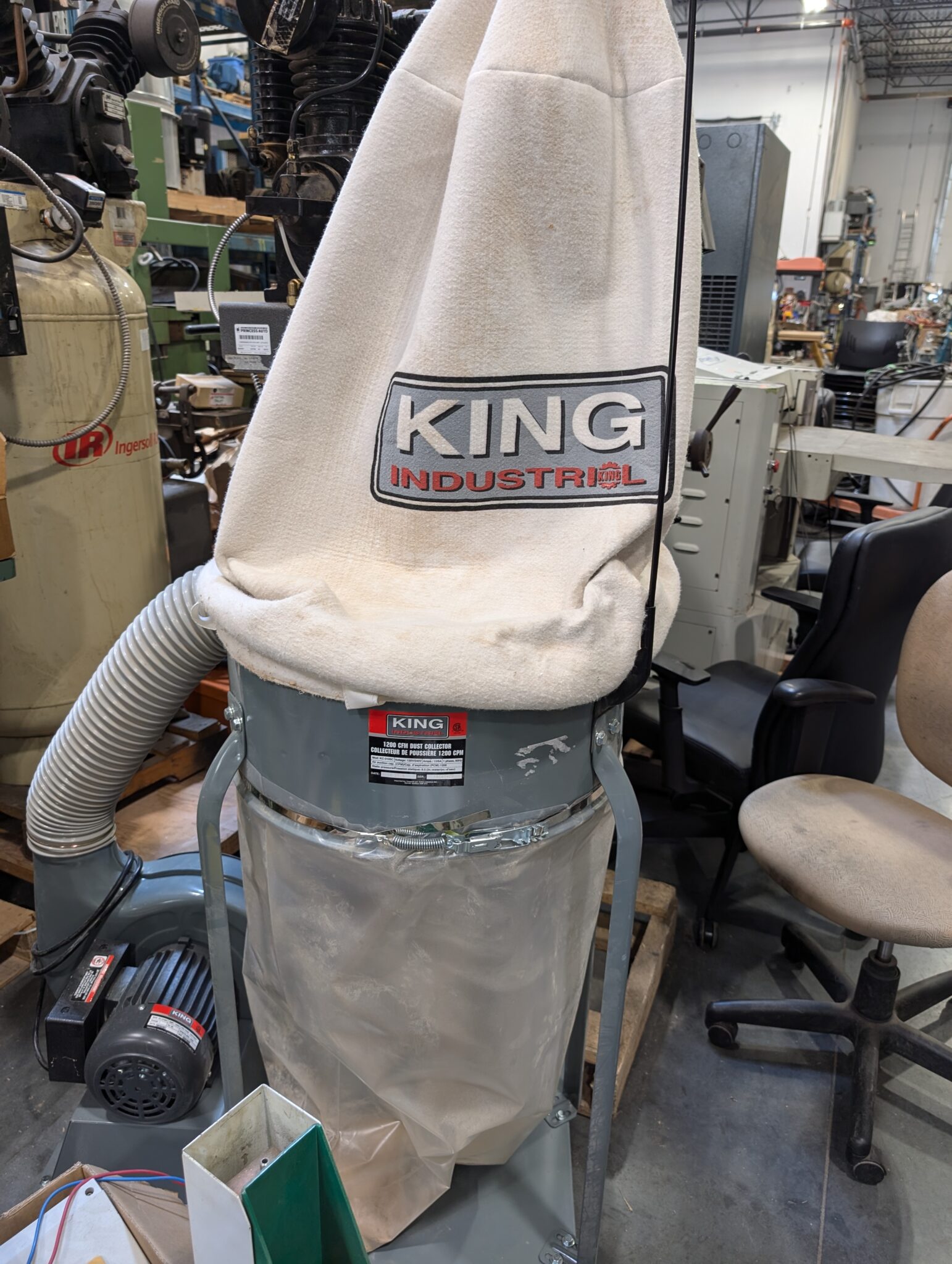Used King 1.5 HP Dust Collector – Coast Machinery Group
