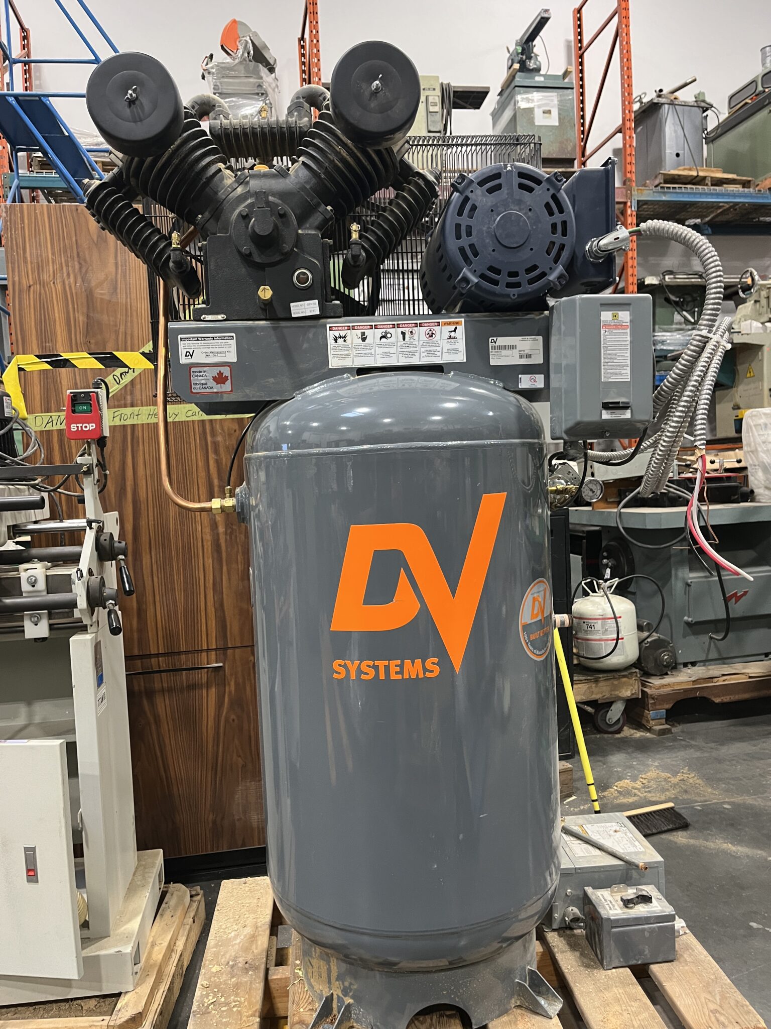 Used Devair 7.5 HP Vertical Piston Compressor – Coast Machinery Group